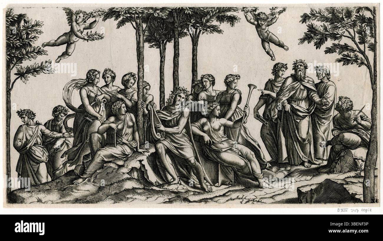 This engraving by Marcantonio Raimondi, based on Raphael's design ...