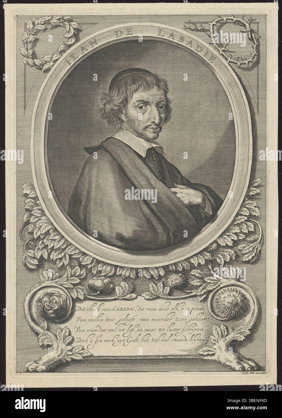 A portrait of Jean de Labadie, created by an anonymous artist, features ...