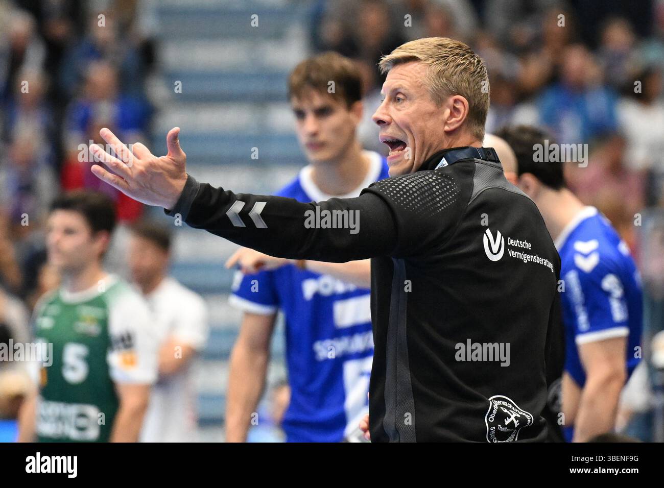 Gummersbach, Deutschland. 28th May, 2025. Gudjon Valur Sigurdsson (VfL ...