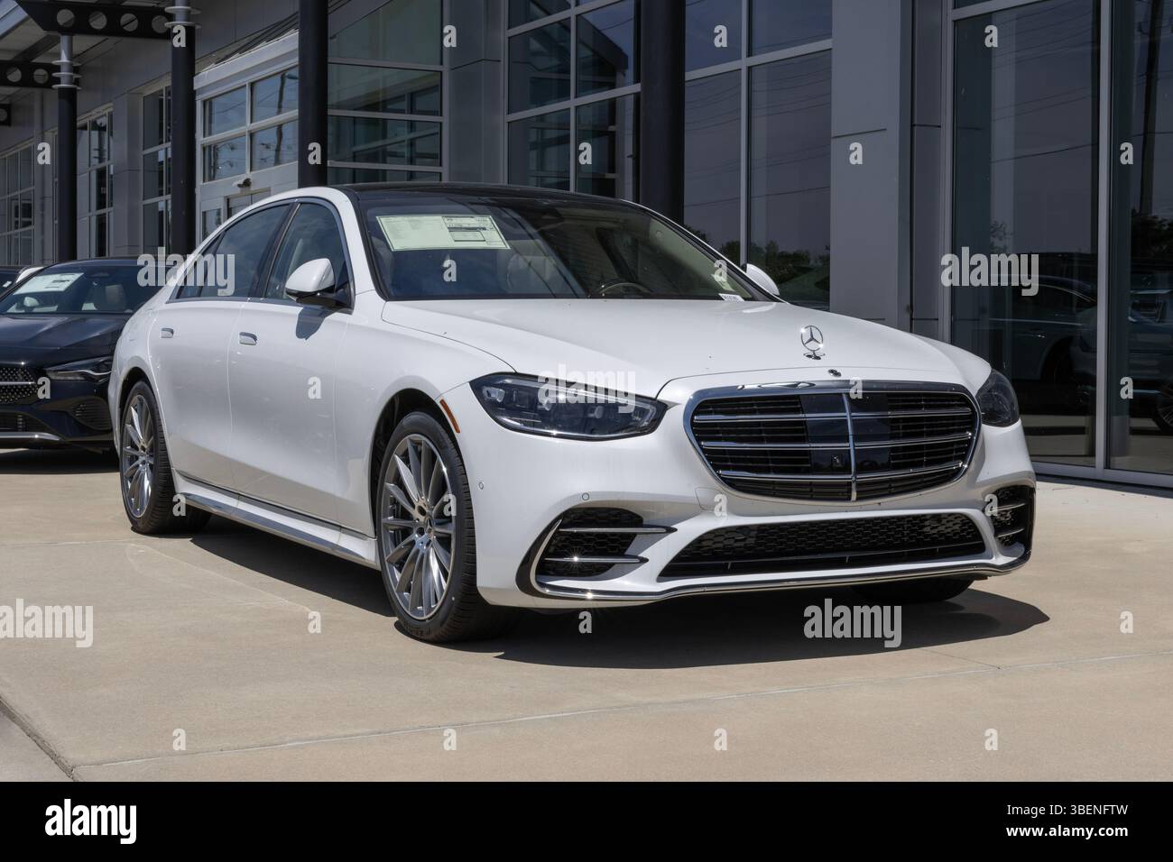 Indianapolis - May 26, 2025: Mercedes-Benz S 580 4MATIC Sedan display ...