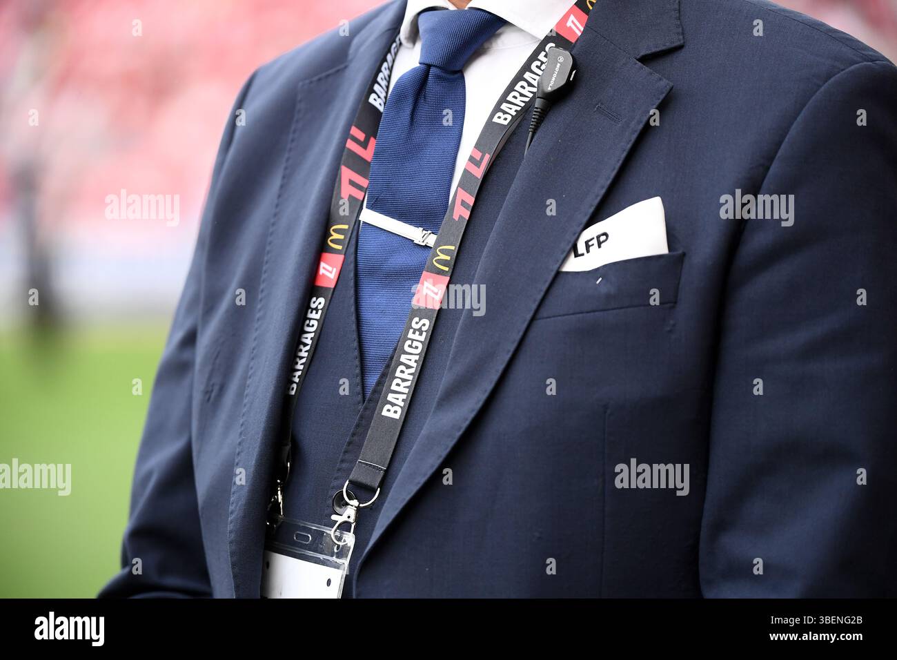 Illustration during the playoffs match between Reims and Metz at Stade ...