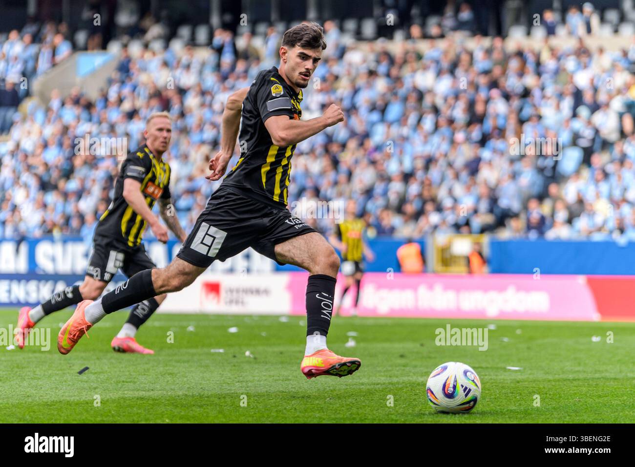 250529 Häckens Nikola Mitrovic under finalen i Svenska Cupen mellan Malmö FF och Häcken den 29 ...