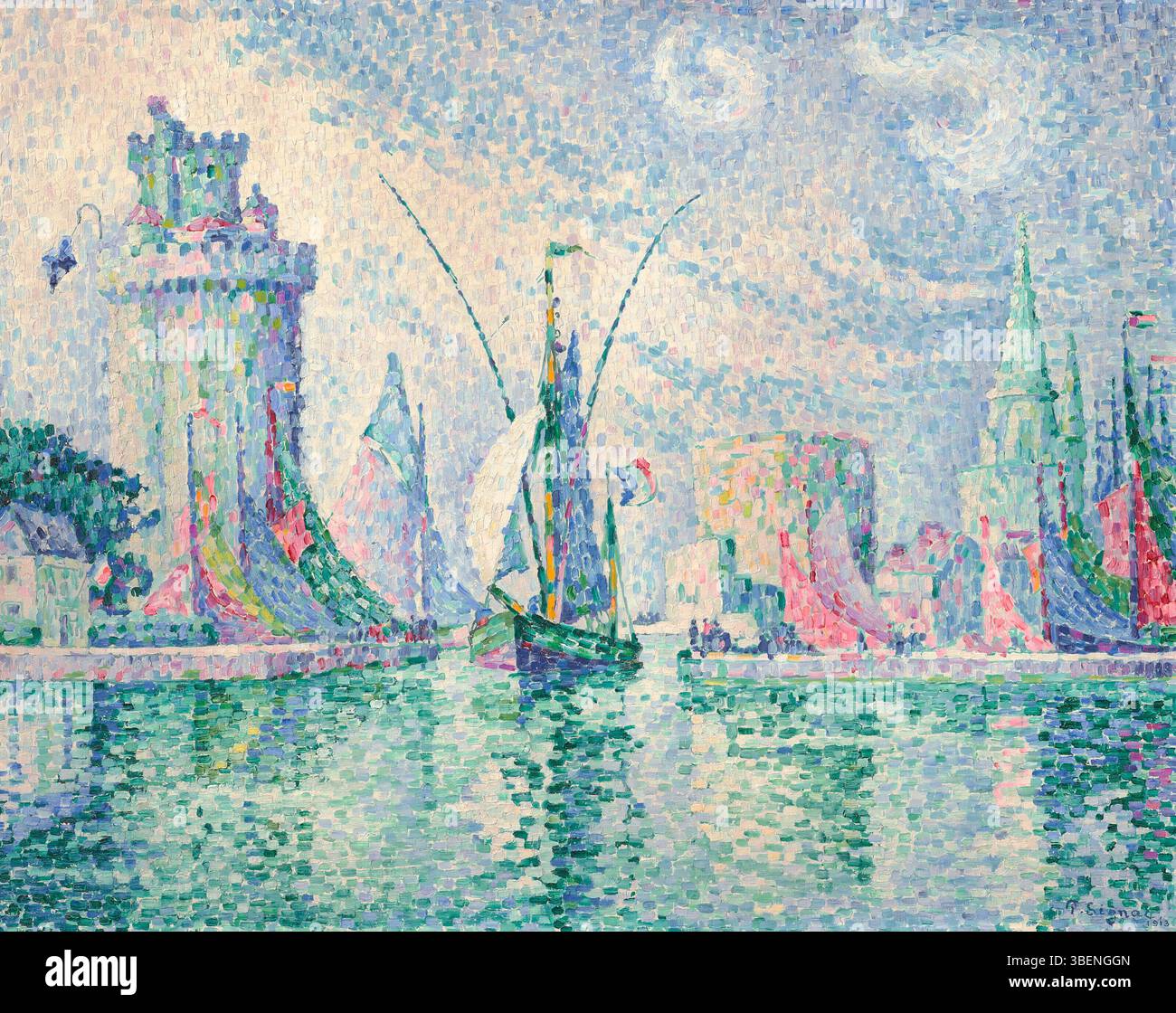 Paul Signac's 'Les tours vertes, la Rochelle' captures the iconic green ...