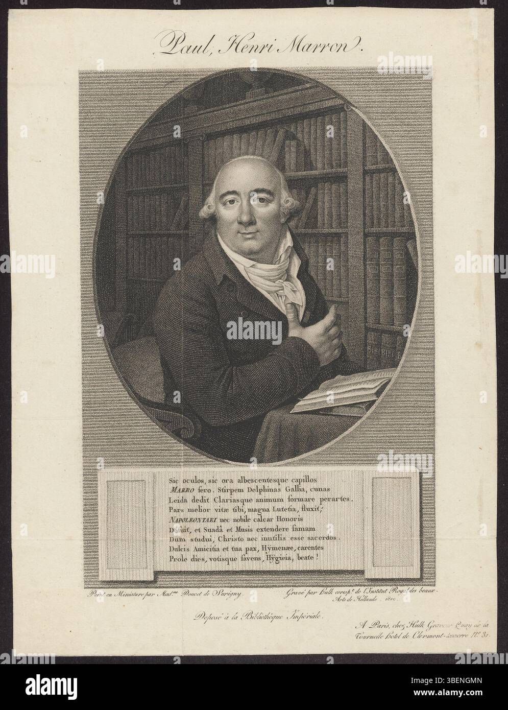 This portrait of Paul Henri Marron by Abraham Jacobsz. Hulk (1751-1817 ...