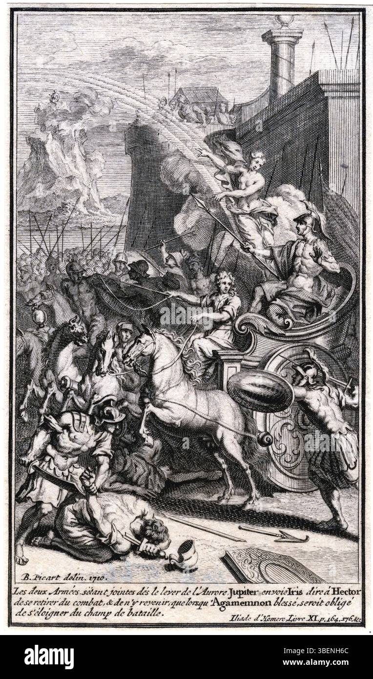 This artwork by Bernard Picart, created around 1710, illustrates a ...