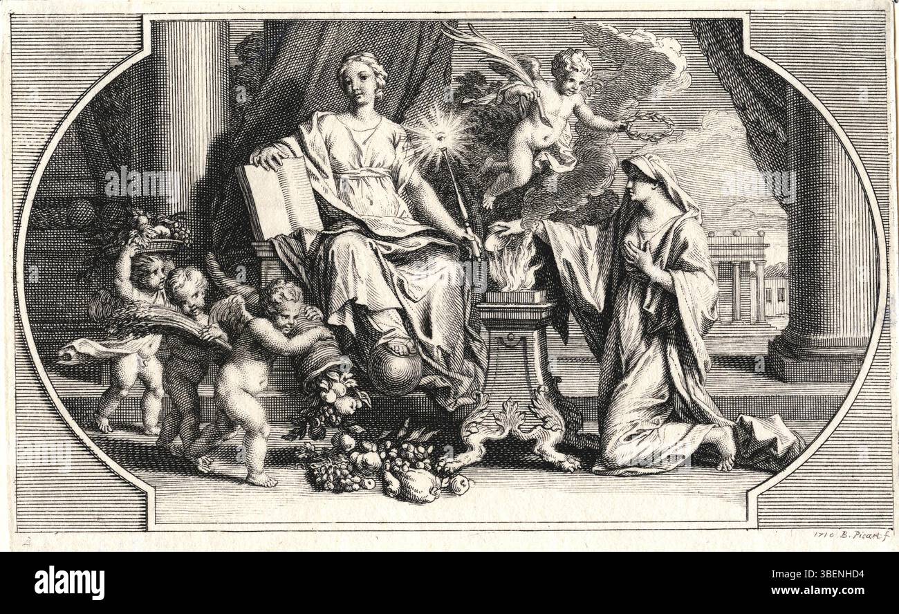 'Allegorical Representation' by Bernard Picart (1673–1733) is a ...