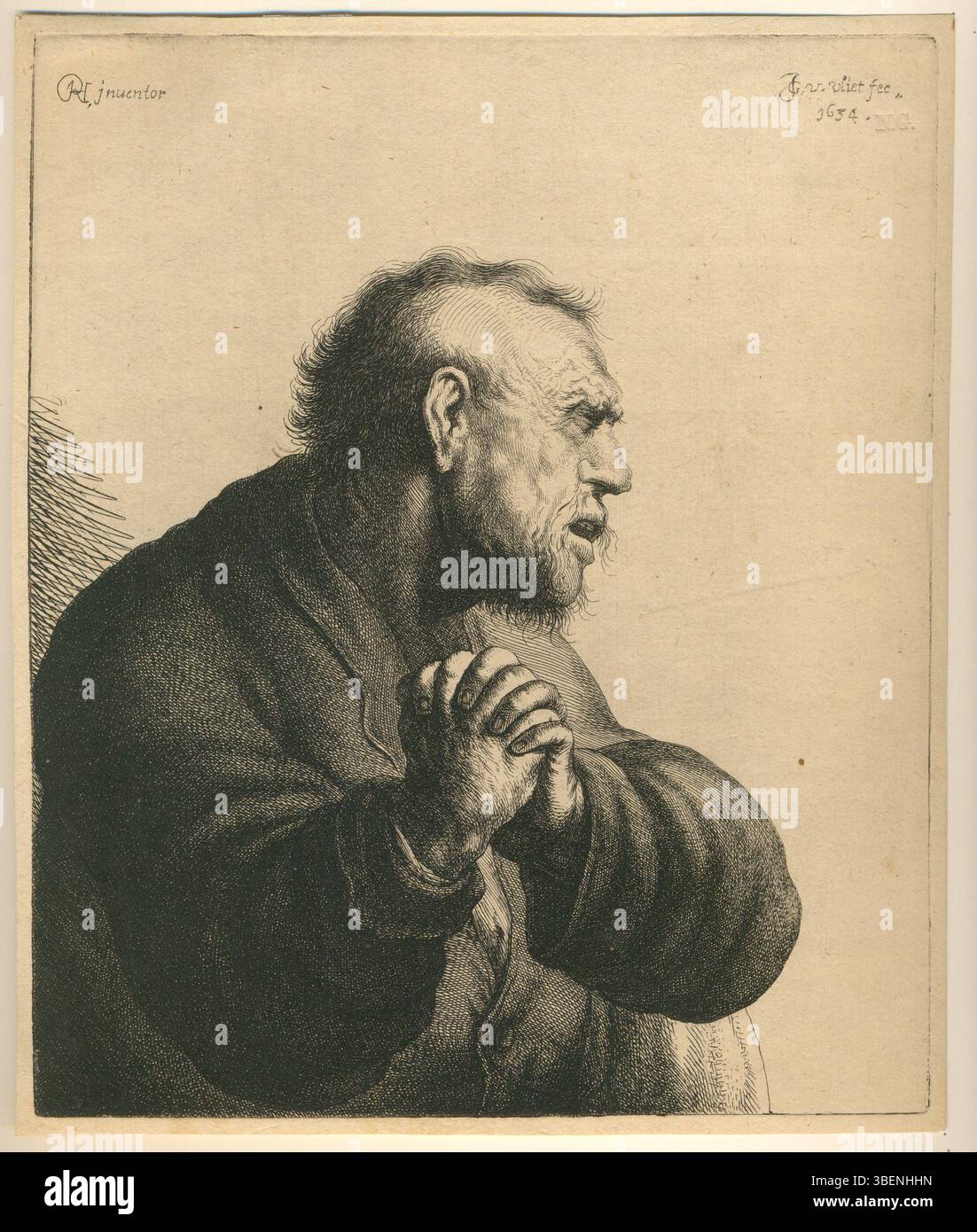 This bust, attributed to Jan Gillisz. van Vliet, represents a man in a ...