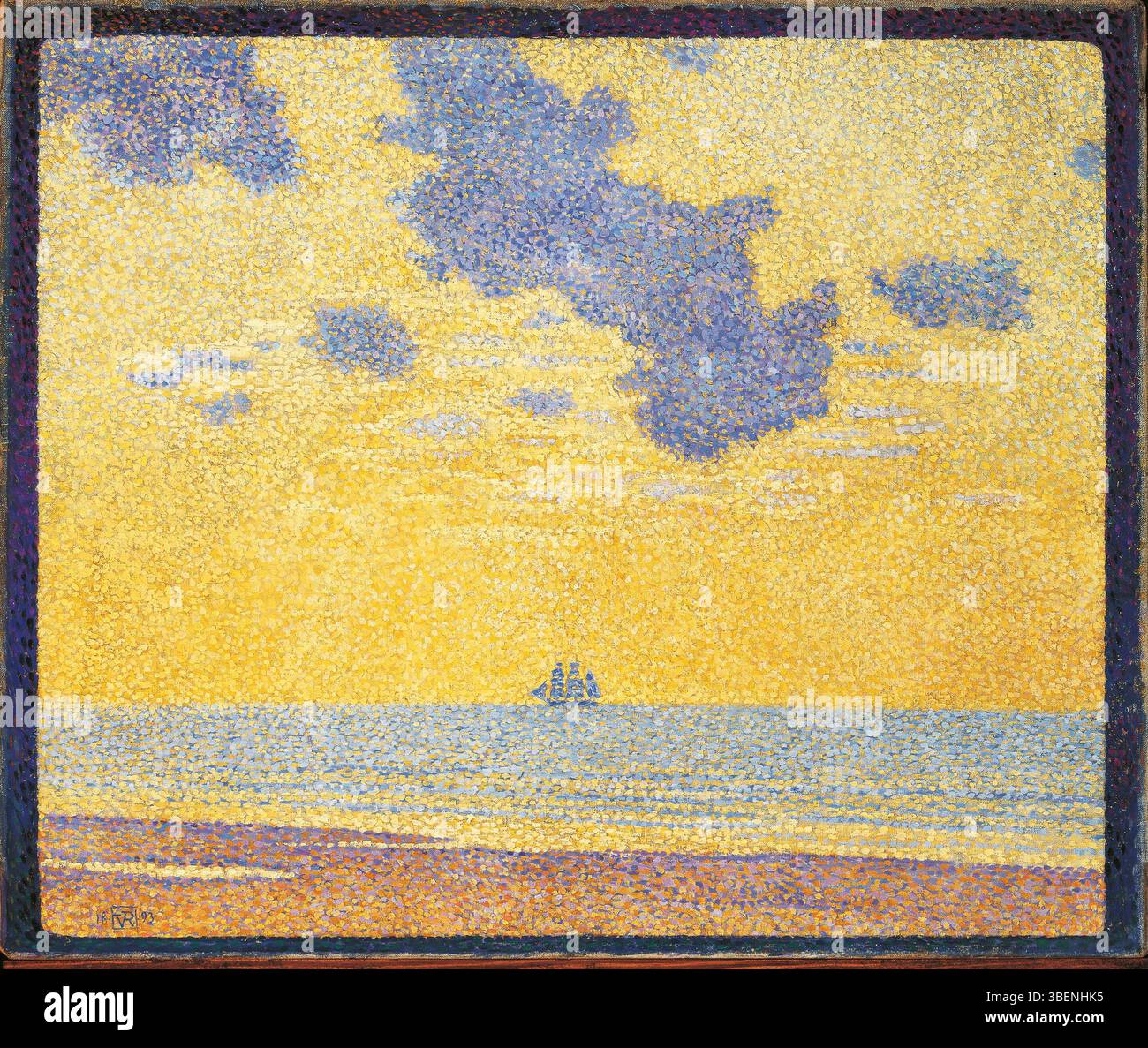 *Gros Nuages* (1893) by Théo van Rysselberghe is an impressionist ...
