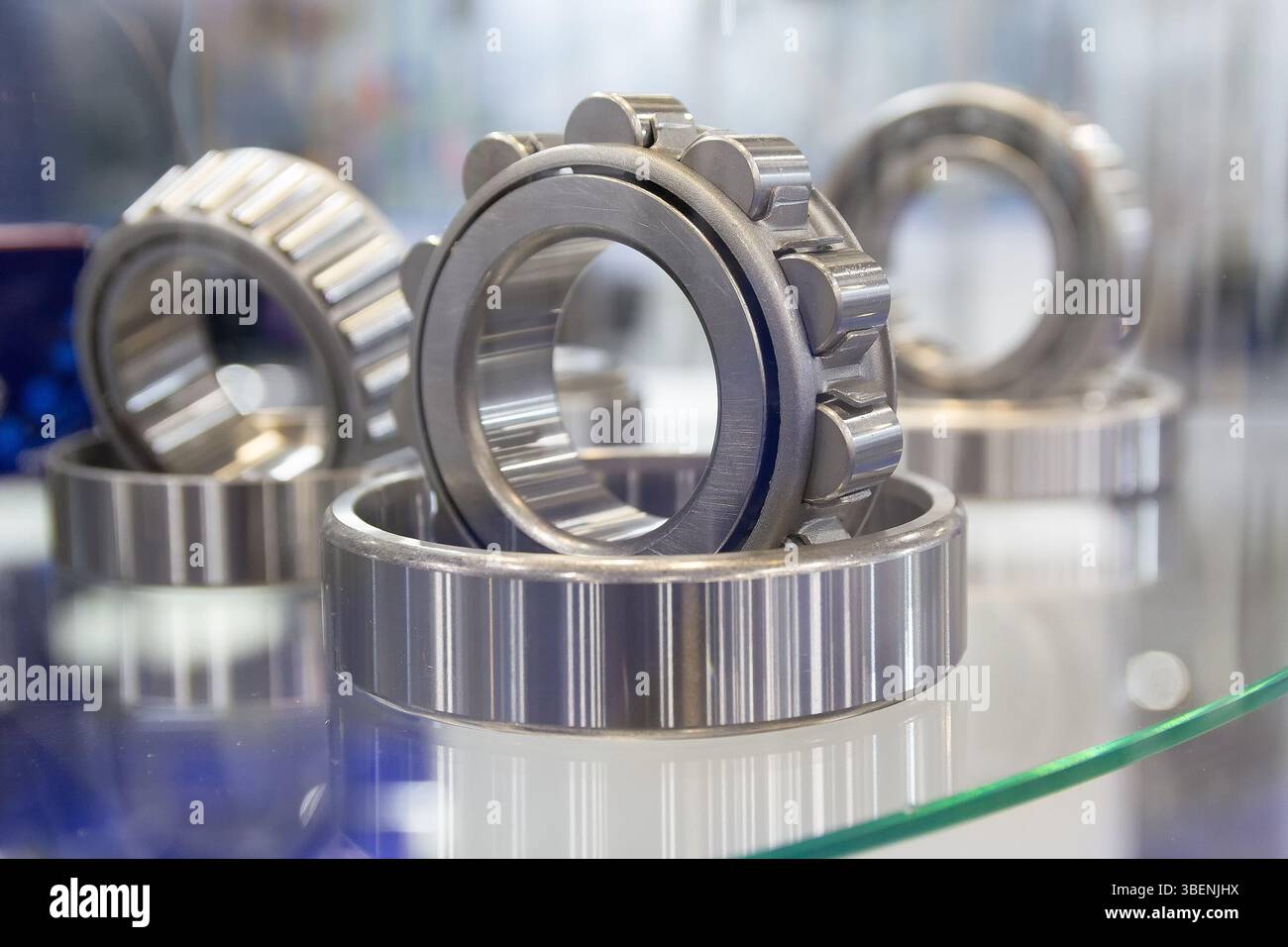 Bearings on the showroom stand. Industry Stock Photo - Alamy