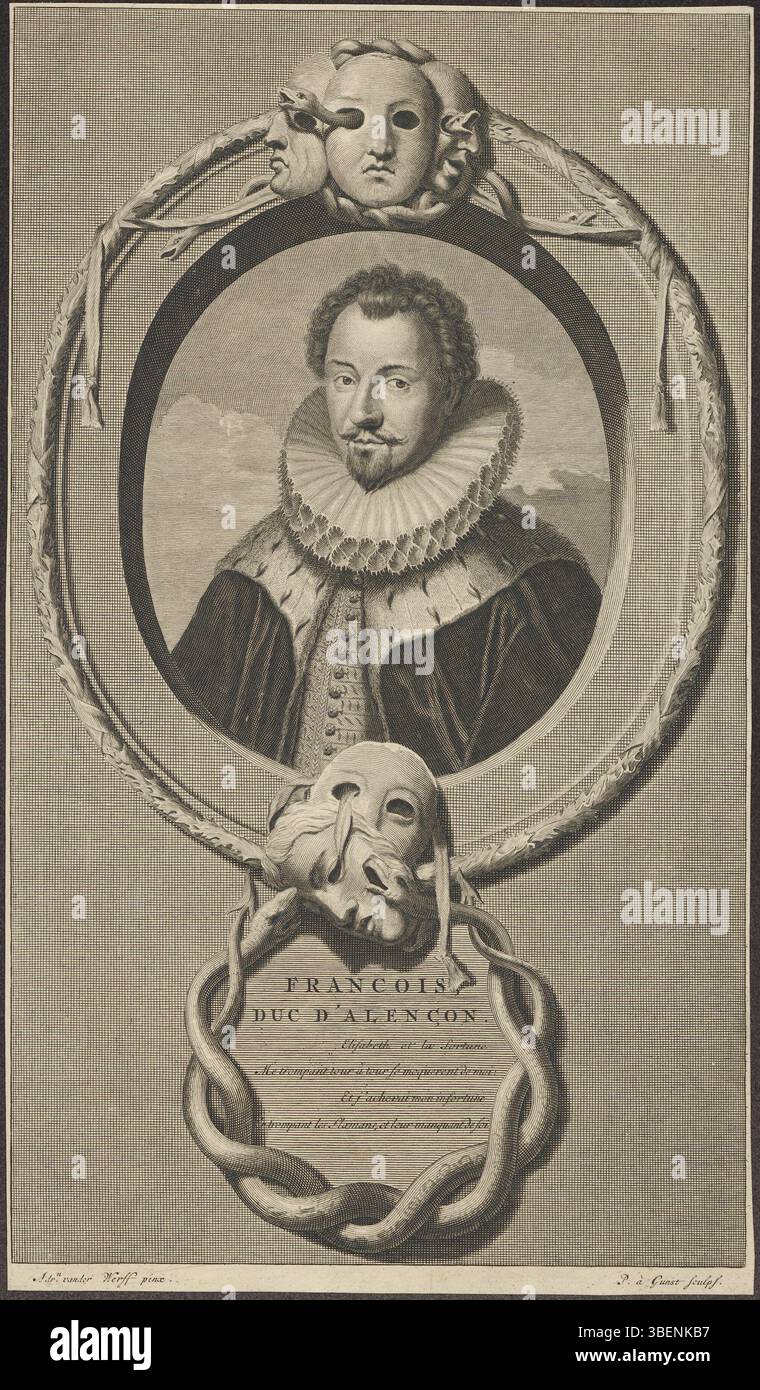 The portrait depicts François, Duke of Alençon, also known as Duke of ...