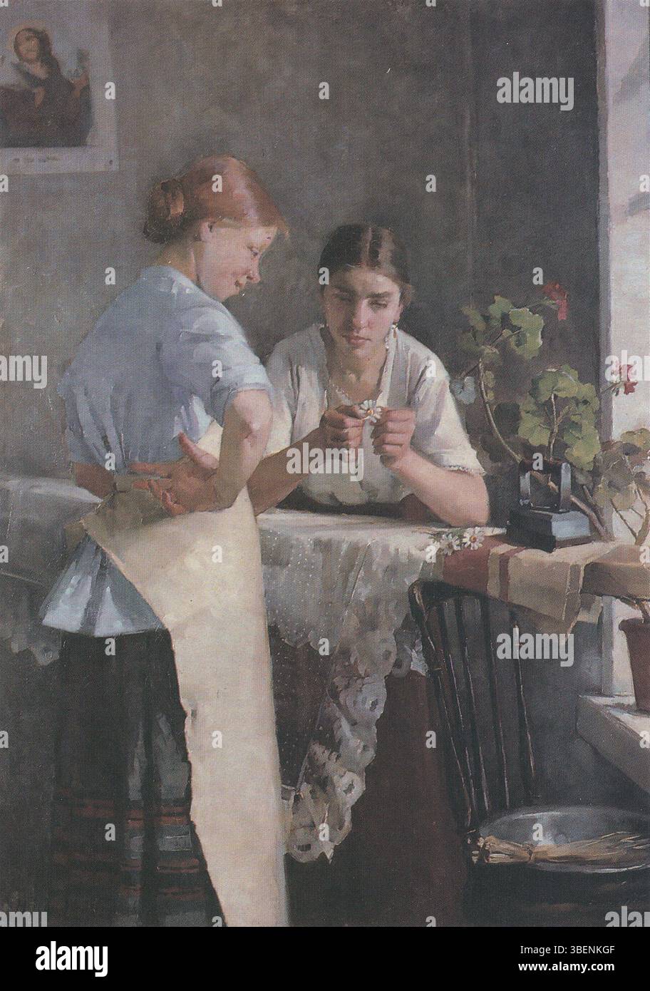 Helena Westermarck's 1883 painting Silittäjättäret (The Launderers ...