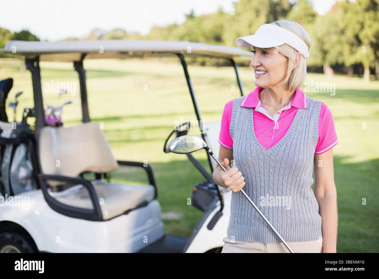 Golf cart clubs on tree hi-res stock photography and images - Alamy