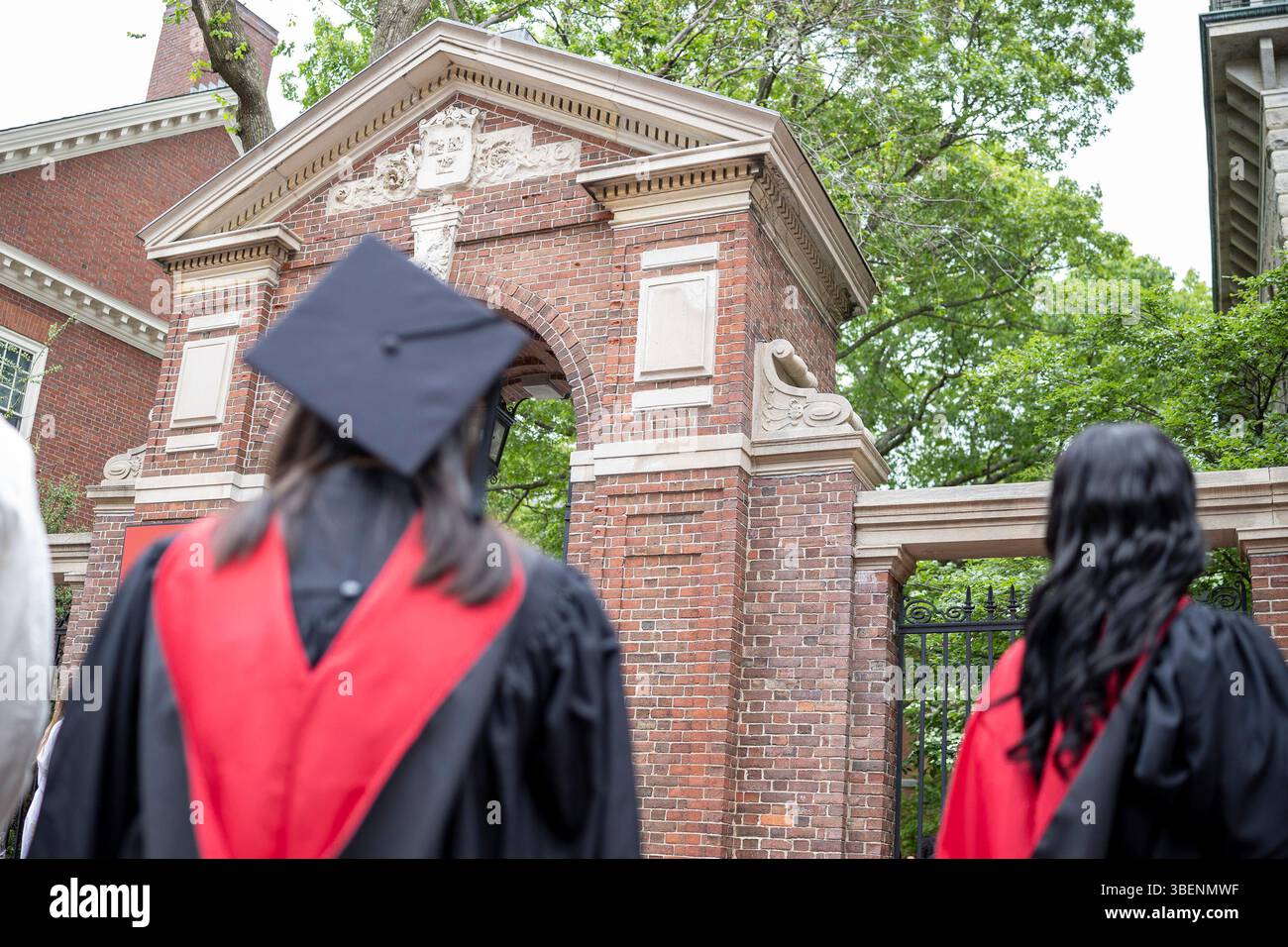 Cambridge, USA. 29th May, 2025. Recent graduates surround campus after ...