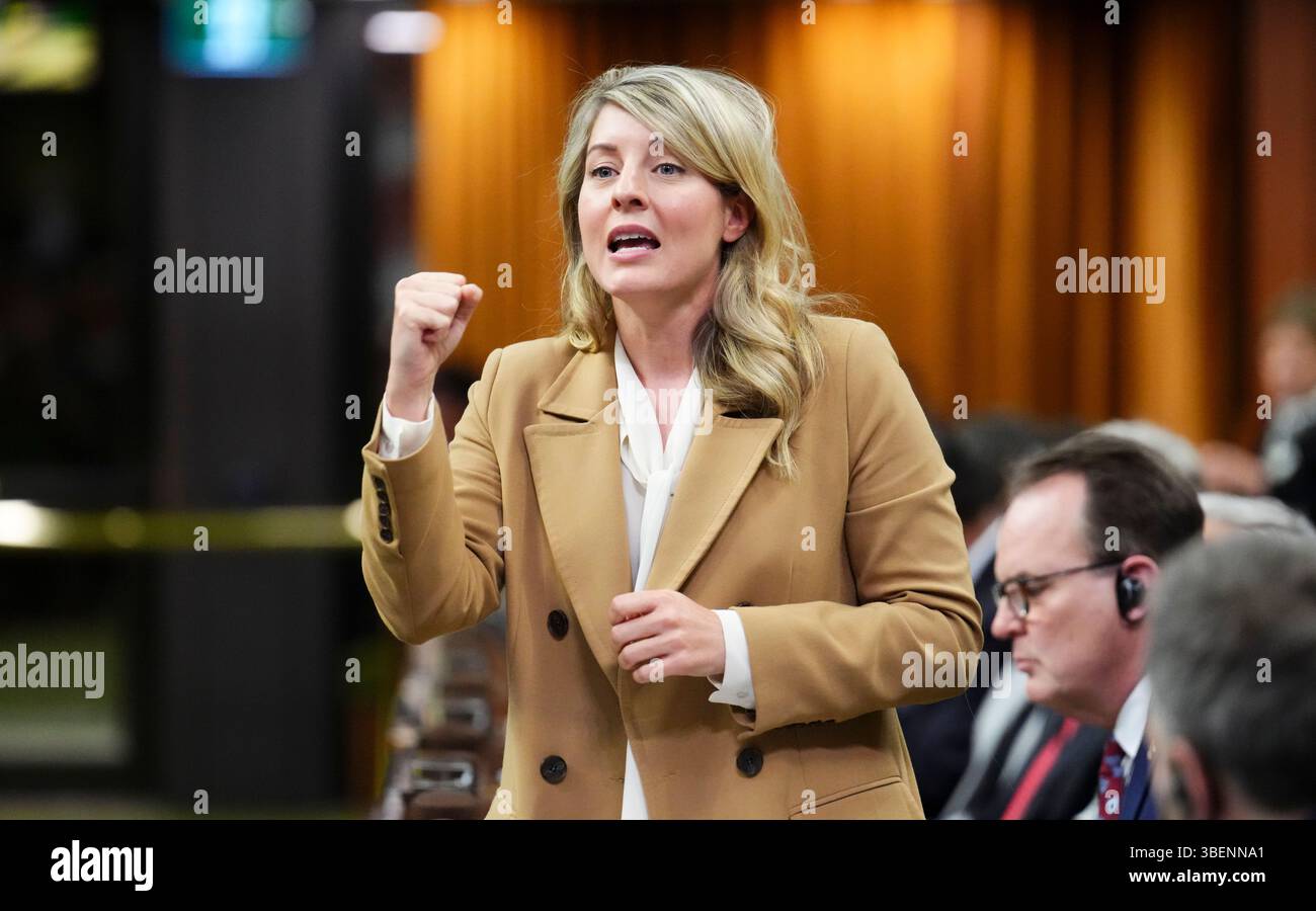 Minister of Industry Melanie Joly rises during question period in House ...