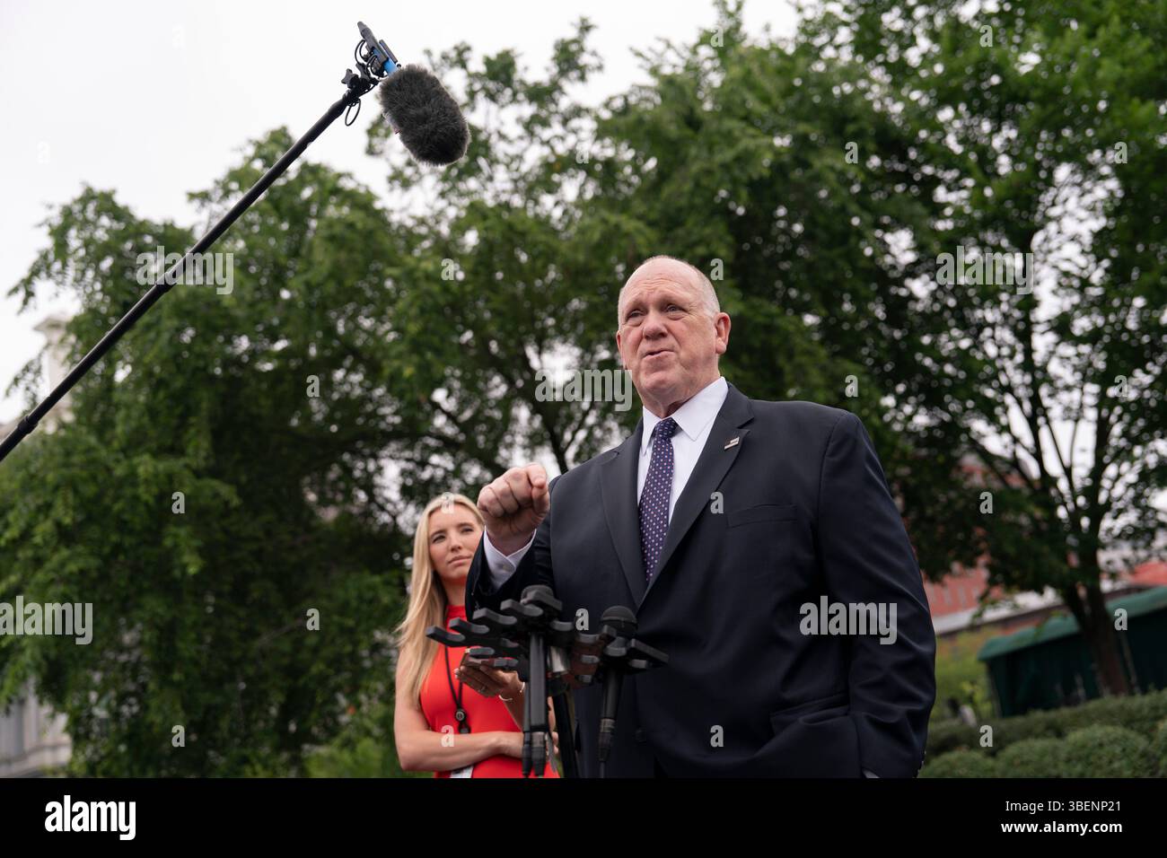 White House Border Czar Tom Homan speaks to the media at the White ...