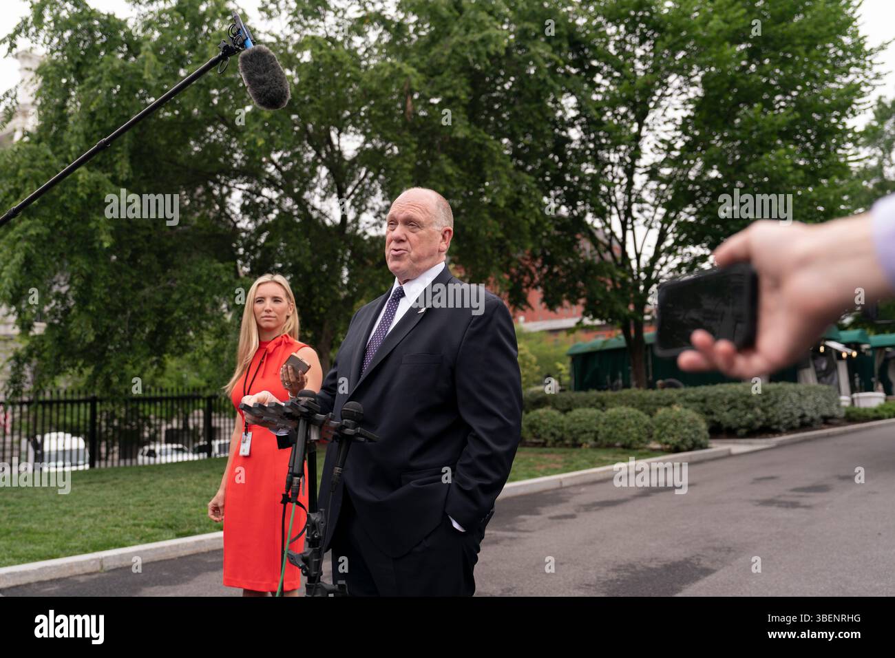 White House Border Czar Tom Homan speaks to the media at the White ...
