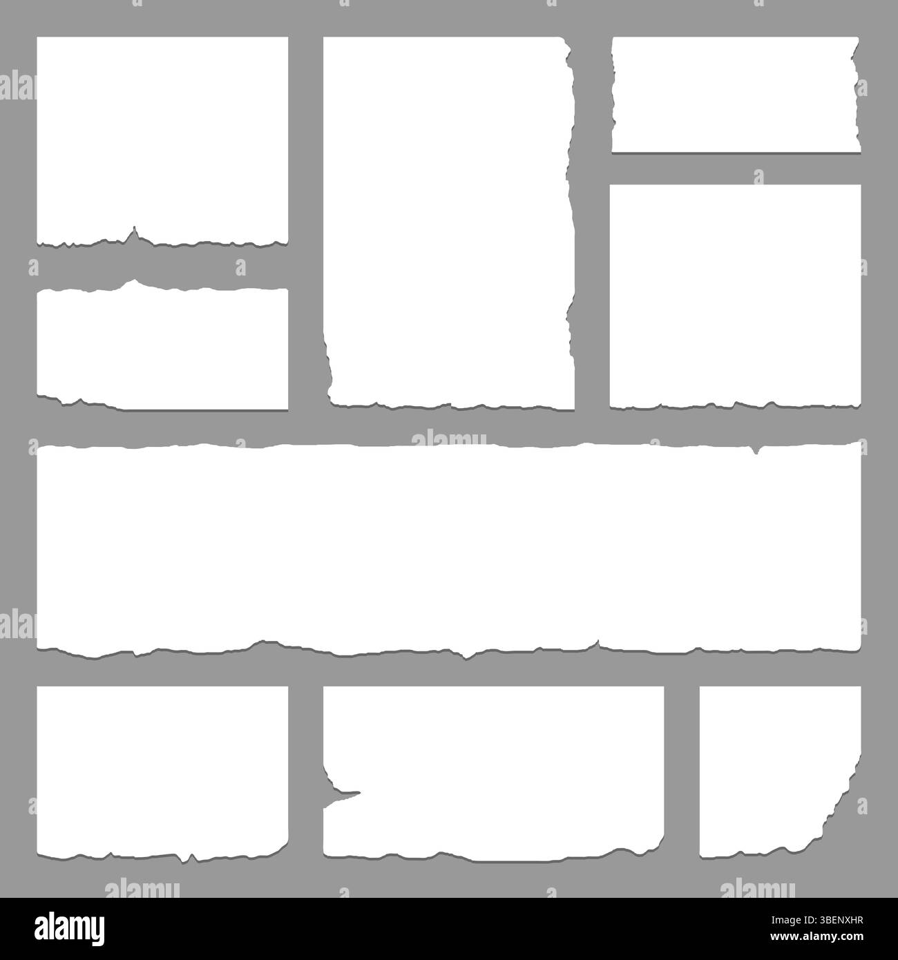 Vector paper cut horizontal Black and White Stock Photos & Images - Alamy