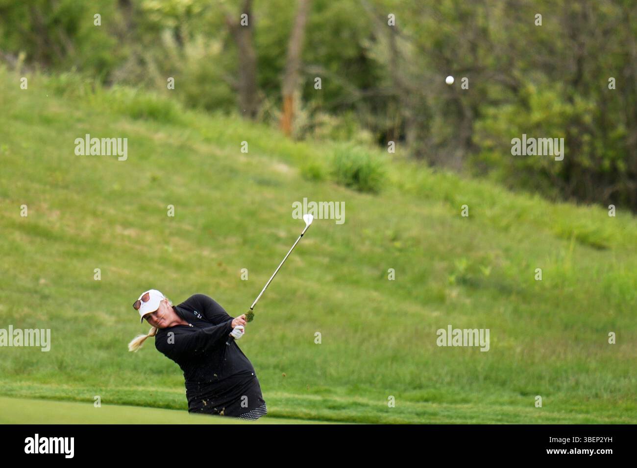 Hailee Cooper hits on the second hole during the first round of the U.S ...