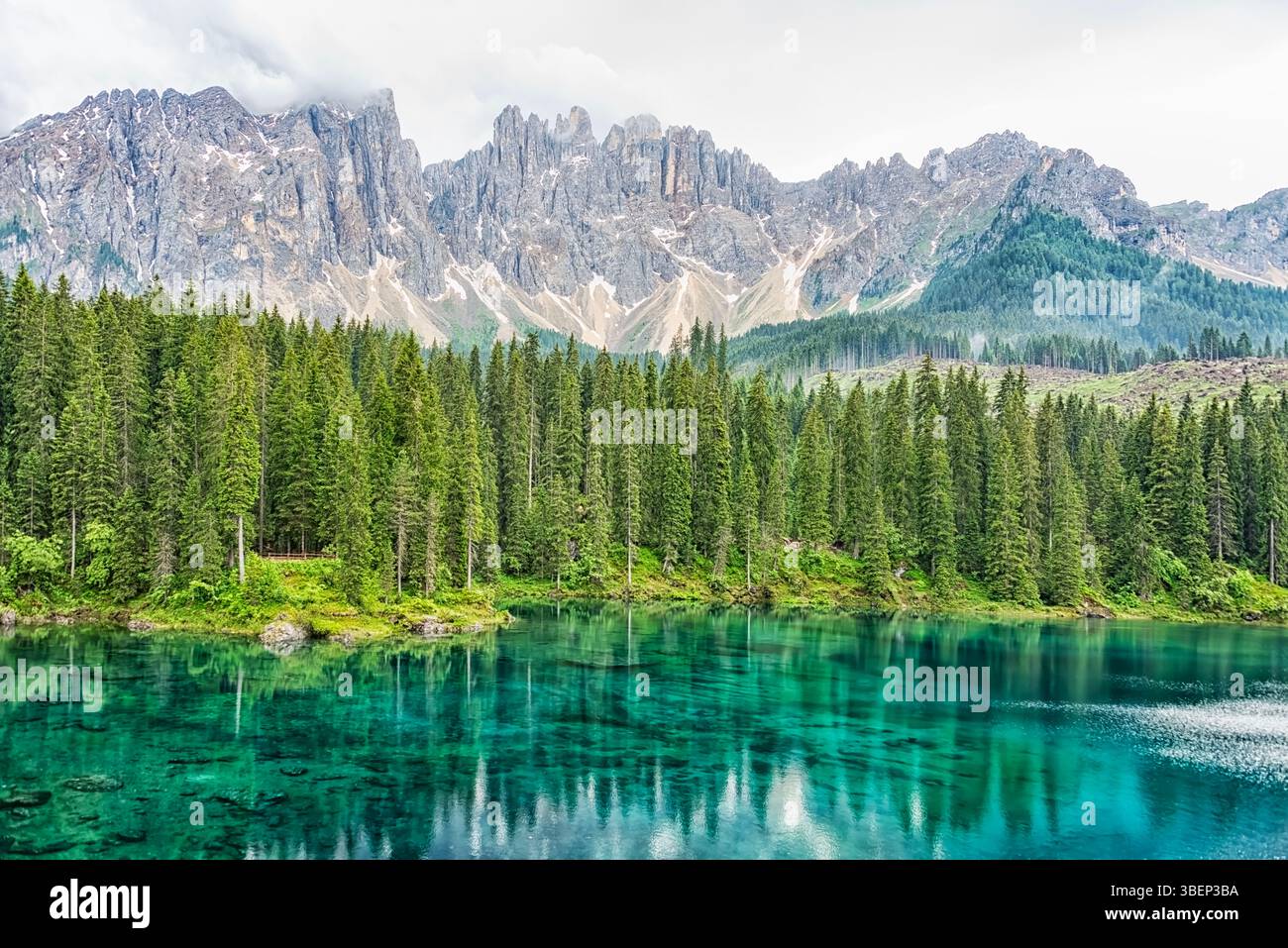 Lake carezza karersee in hi-res stock photography and images - Alamy