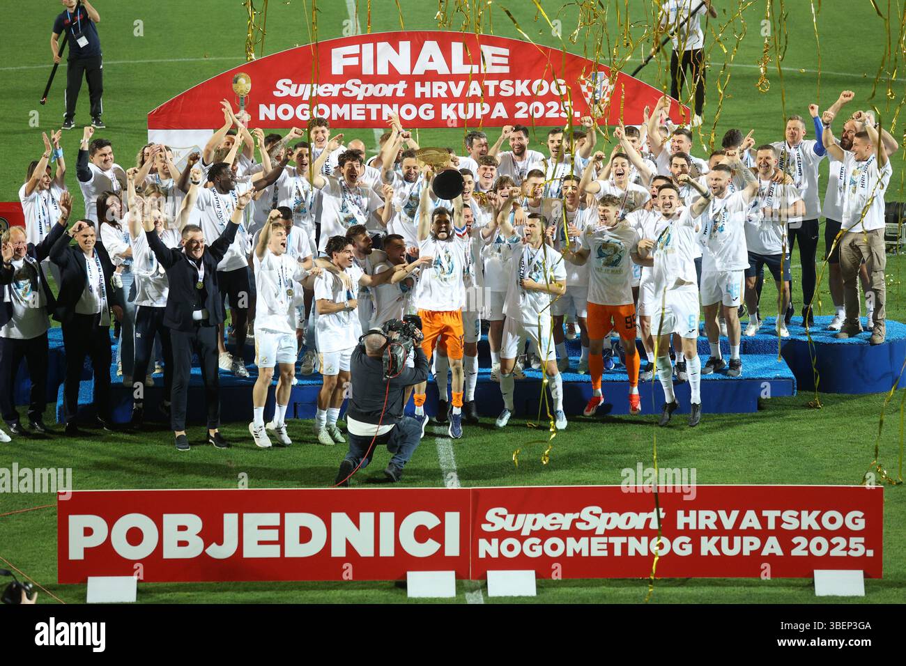 Rijeka, Croatia. 29th May, 2025. SuperSport Croatian Football Cup, final, 2nd match, HNK Rijeka ...