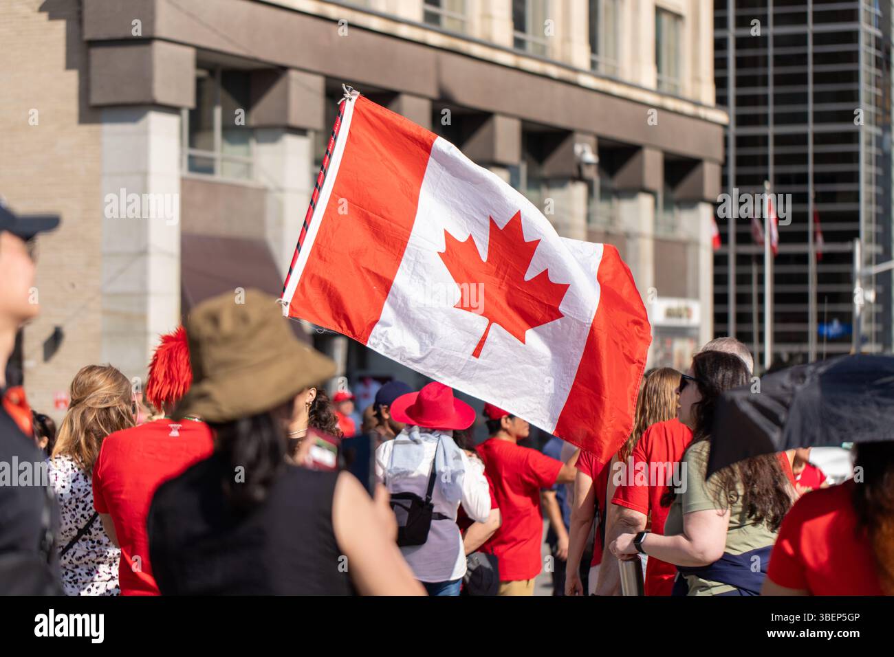 Canada, Ottawa - July 1, 2024: Canada Day in capital city downtown ...