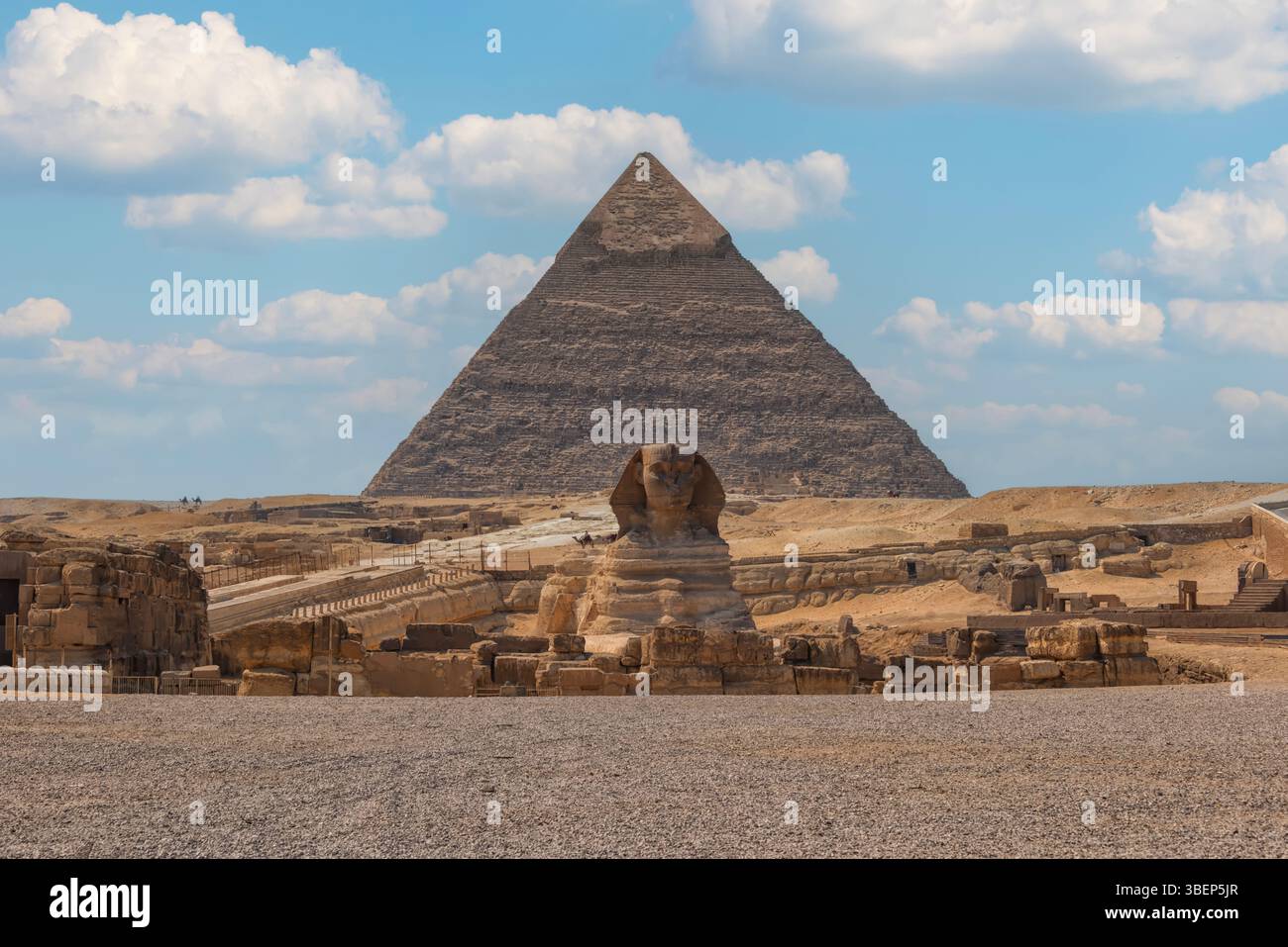 The Pyramids of Giza in Egypt Stock Photo - Alamy