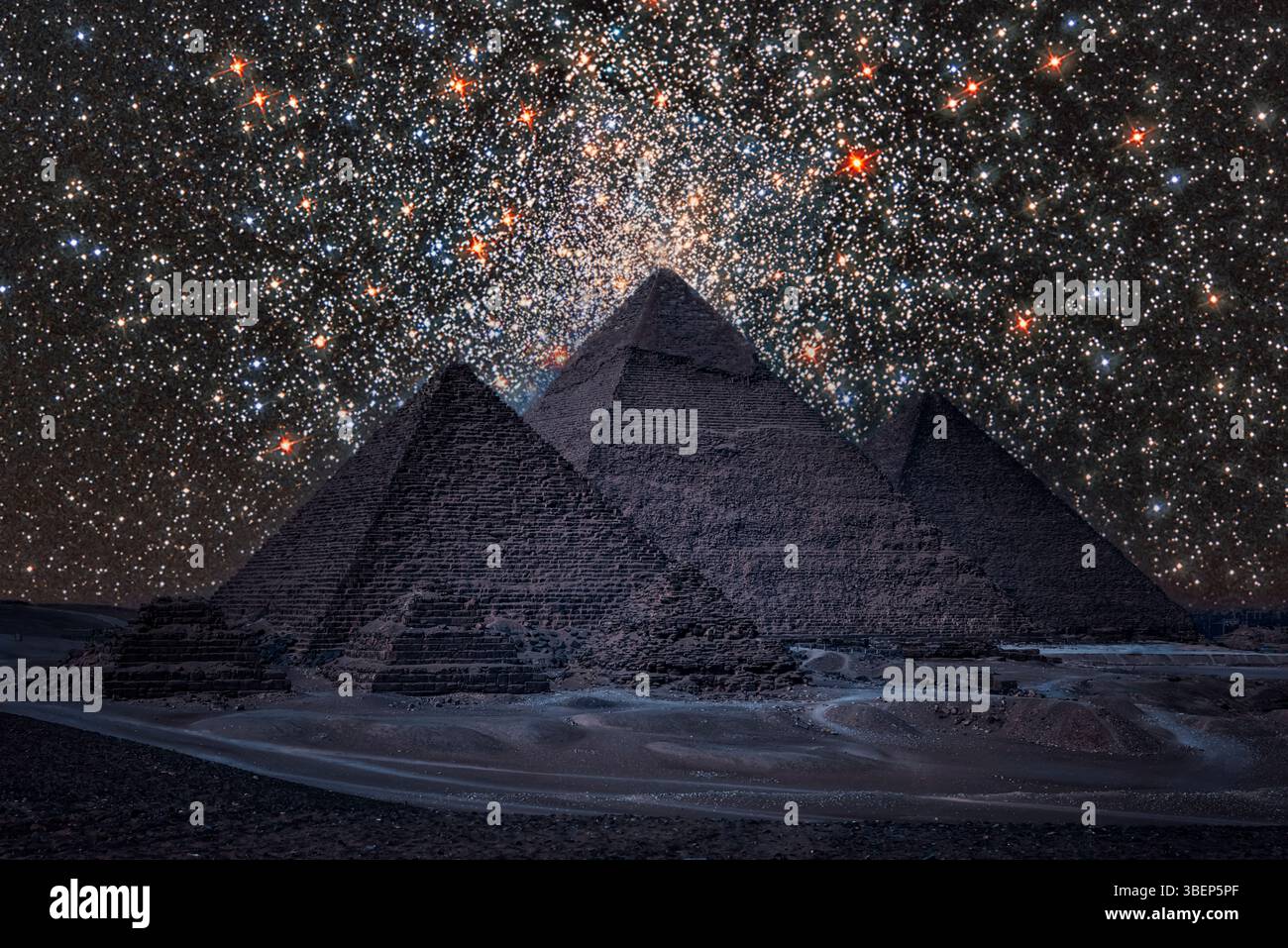 The Pyramids of Giza in Egypt Stock Photo - Alamy