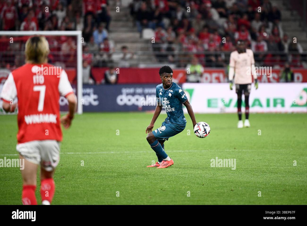 12 Alpha Amadou TOURE (fcm) during the playoffs match between Reims and ...