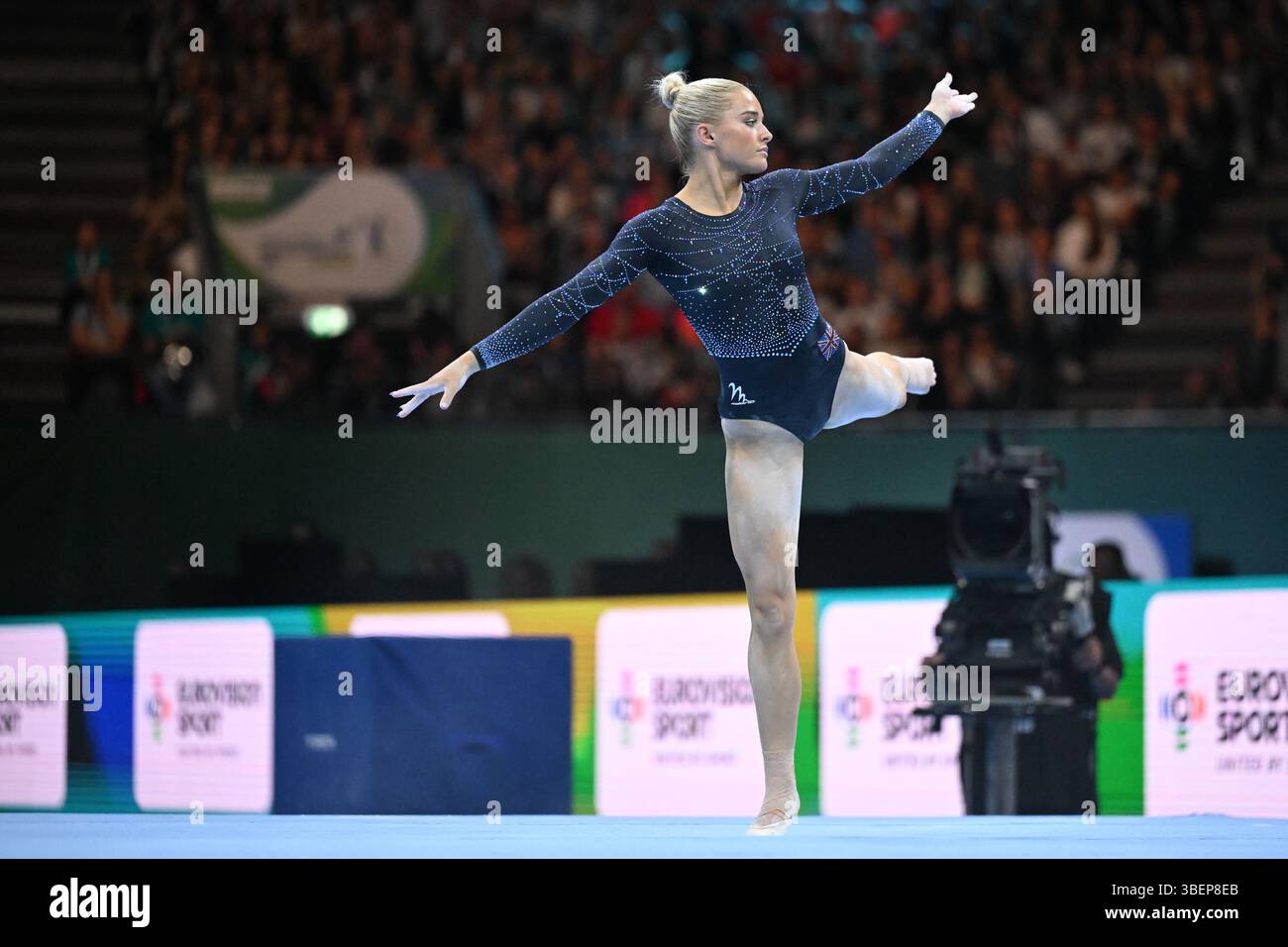 Leipzig, Germany. 29th May, 2025. Ruby Evans (GBR) floor during Men's ...