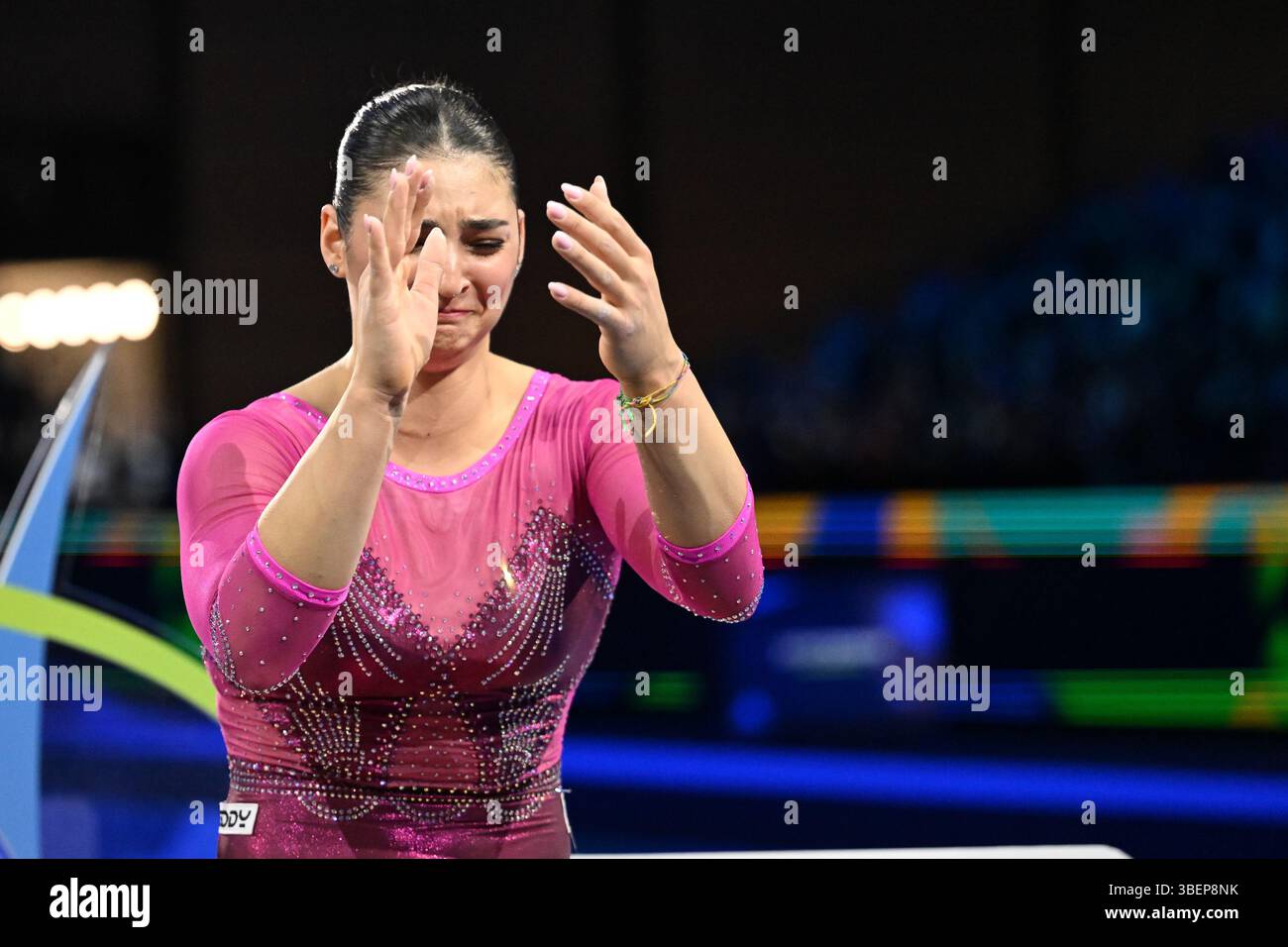 Manila Espostito (ITA) Gold medal AA crying for the gold medal during ...