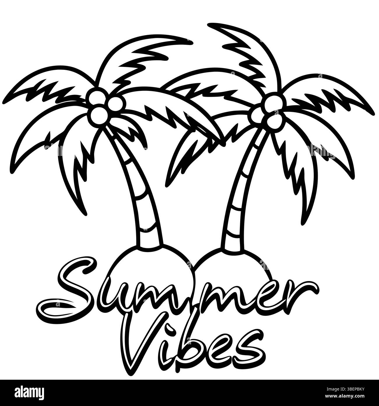 Coconut palm tree clipart hi-res stock photography and images - Alamy