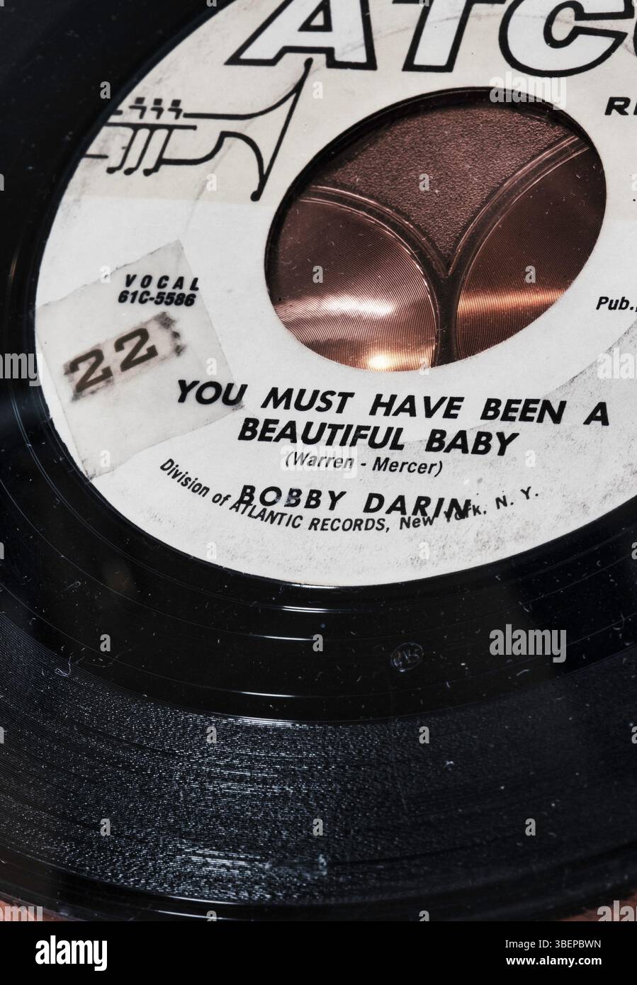 Vintage 1961 vinyl 45 rpm record, USA Stock Photo - Alamy