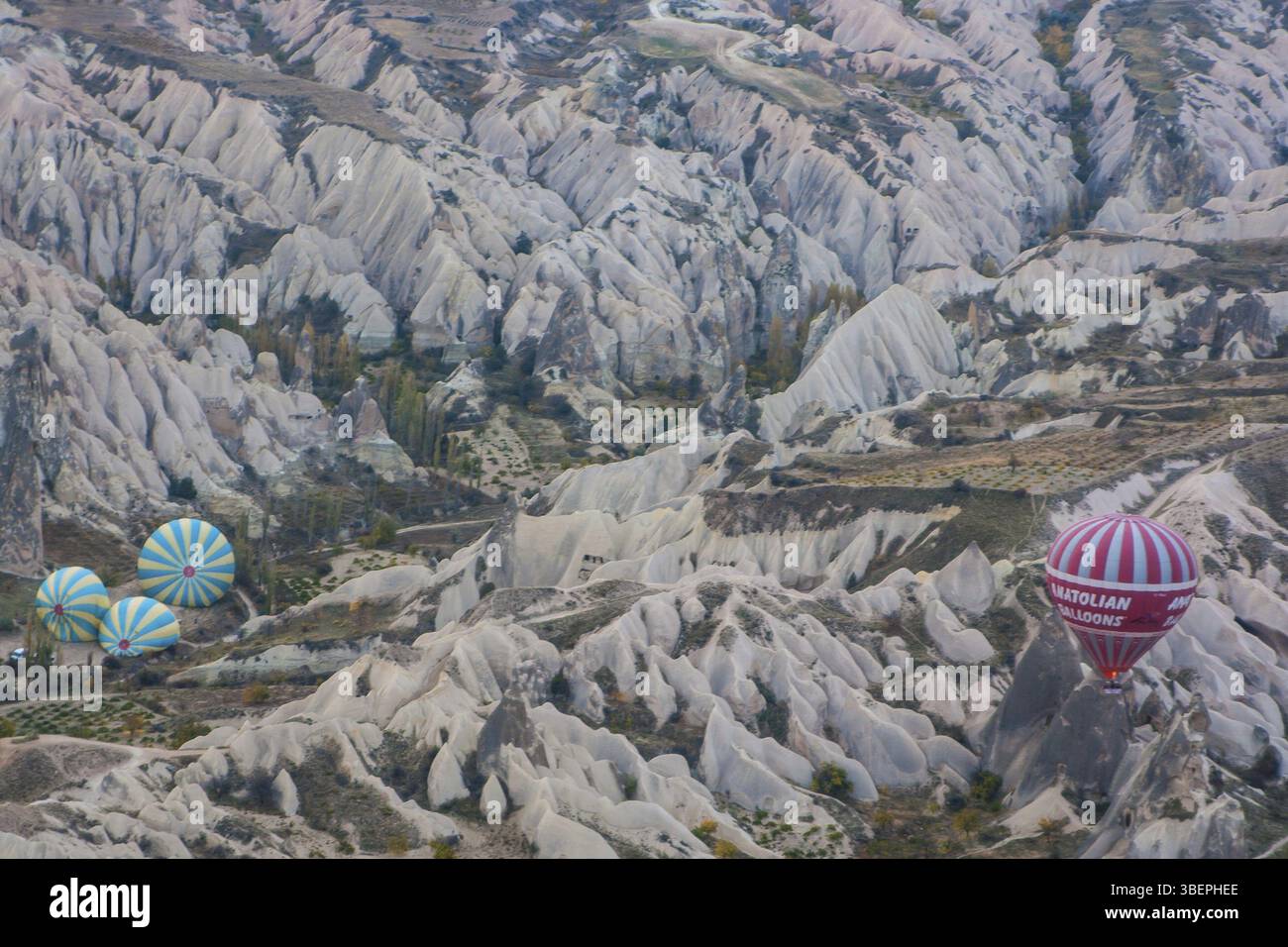 Turkey INFLATED BETWEEN EROSION RINES cappadocia Stock Photo - Alamy