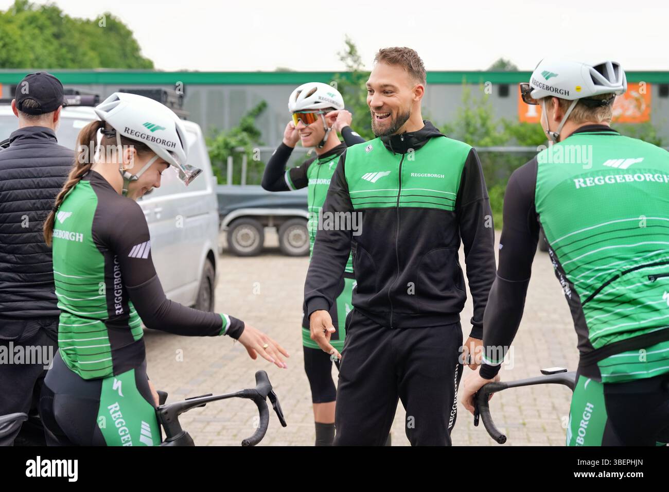 JOURE, NETHERLANDS - MAY 29: Dennis van der Gun, Marrit Fledderus ...