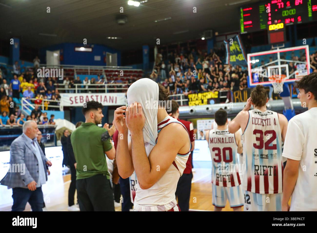 Rieti, Italy. 29th May, 2025. Team Rieti sad during Real Sebastiani ...