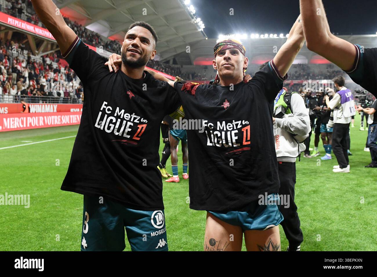 03 Matthieu UDOL (fcm) - 07 Gauthier HEIN (fcm) during the playoffs ...