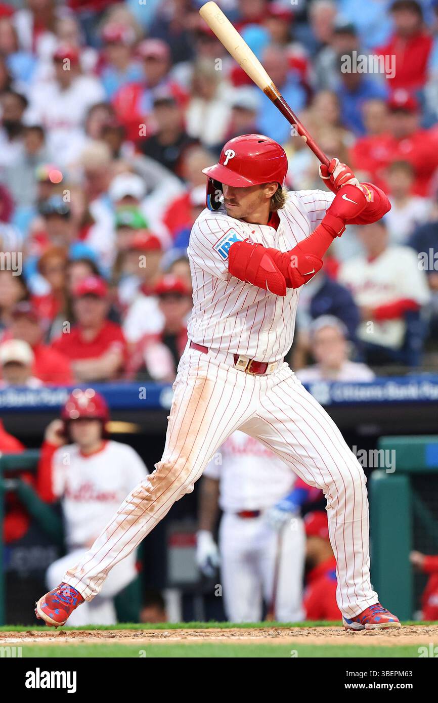 PHILADELPHIA, PA - MAY 27: Bryson Stott #5 of the Philadelphia Phillies ...