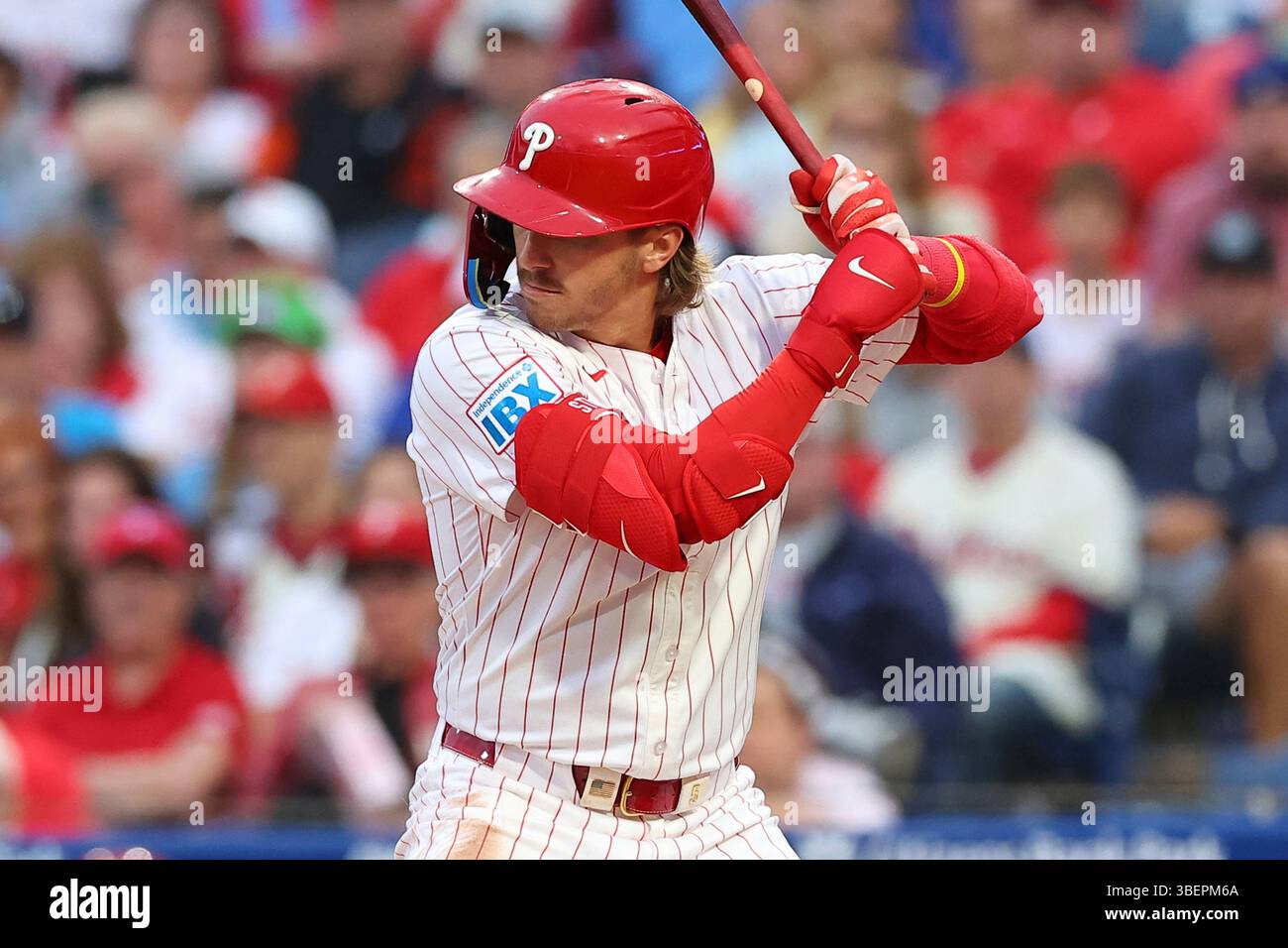 PHILADELPHIA, PA - MAY 27: Bryson Stott #5 of the Philadelphia Phillies ...
