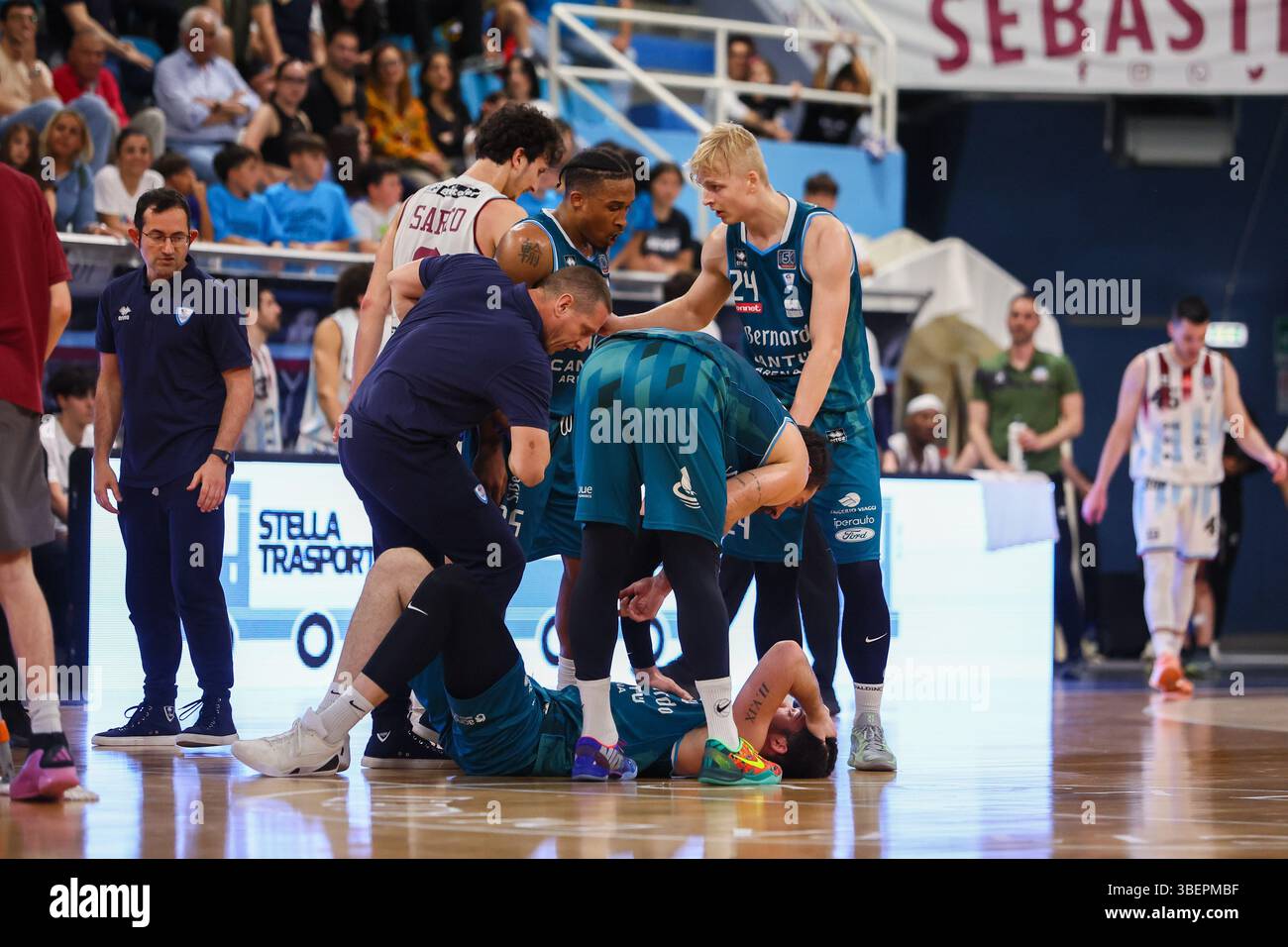 5/29/2025 - injury during Real Sebastiani Rieti vs Acqua S.Bernardo ...