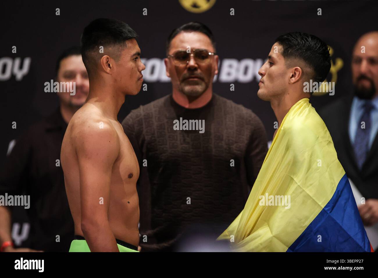 May 29, 2025: (L-R) Lightweights Daniel Garcia and Camilo Rodriguez ...