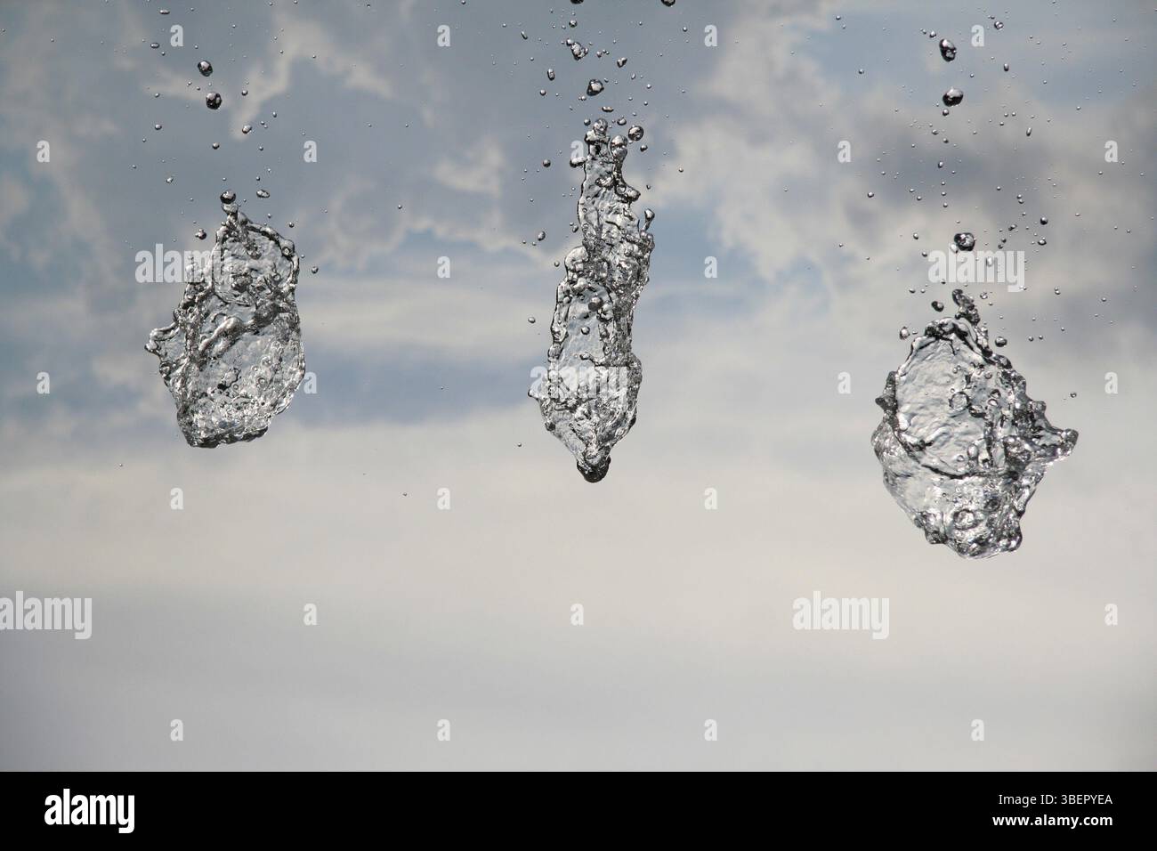 Rainwater, fountain, water droplets Stock Photo - Alamy