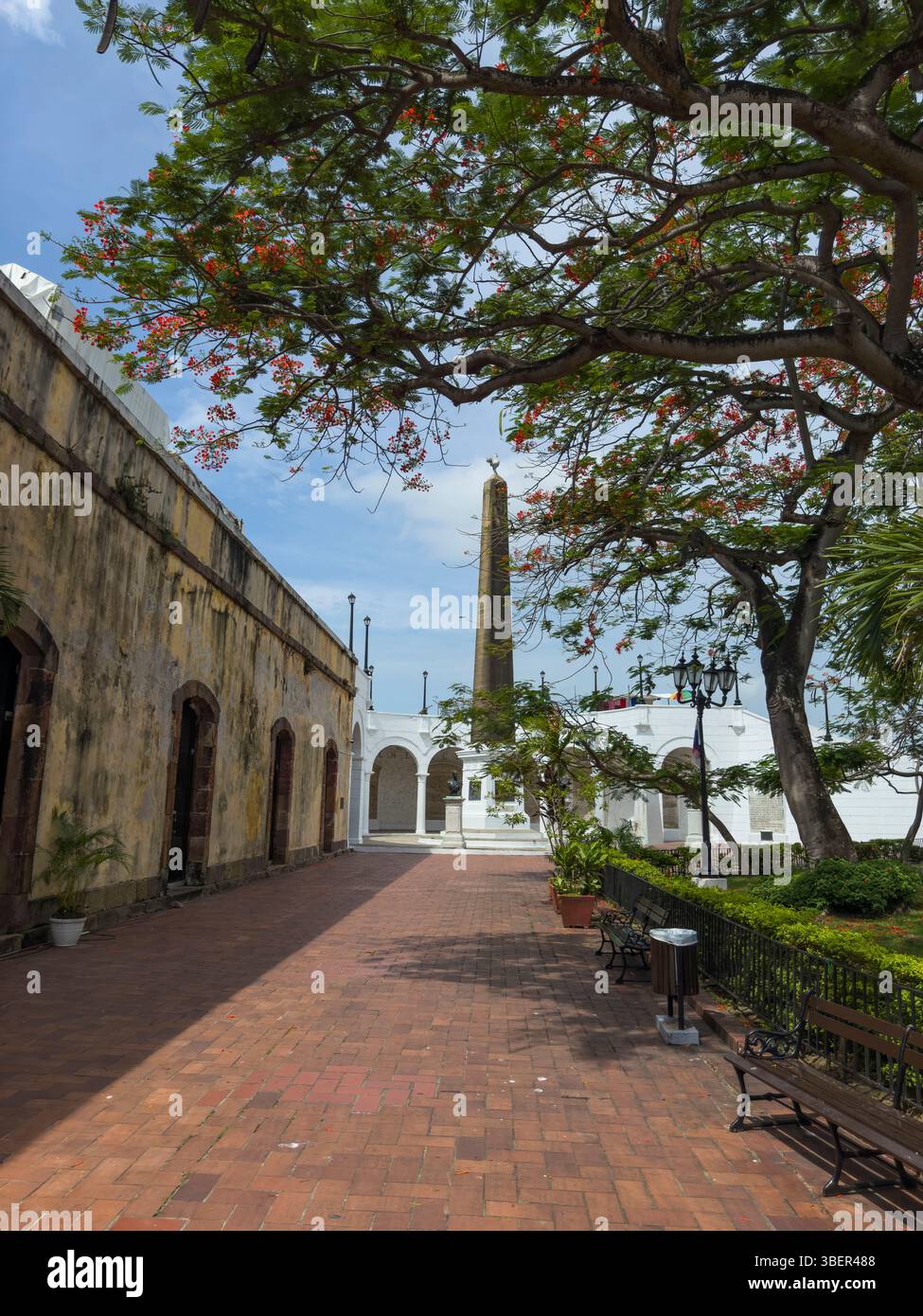 Plaza de Francia square and its historic architecture, the old town ...