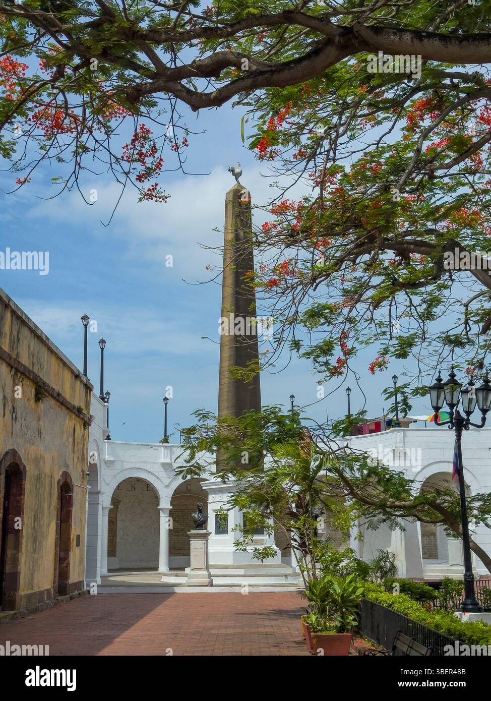 Plaza de Francia square and its historic architecture, the old town ...
