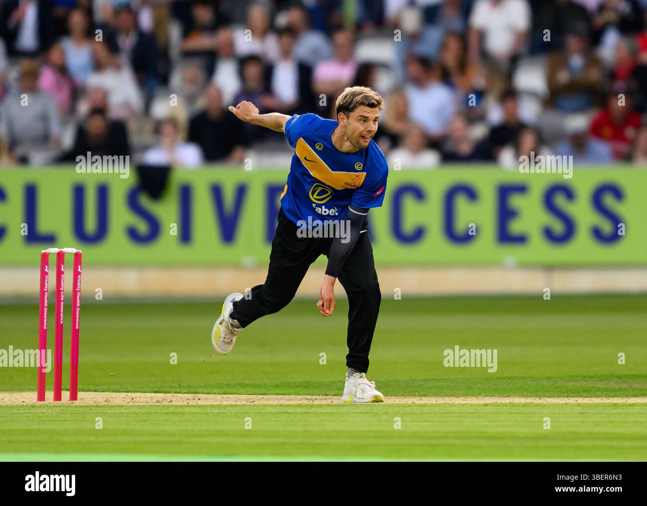 LONDON, UNITED KINGDOM. May 29: Brad Currie of Sussex Cricket Club in ...