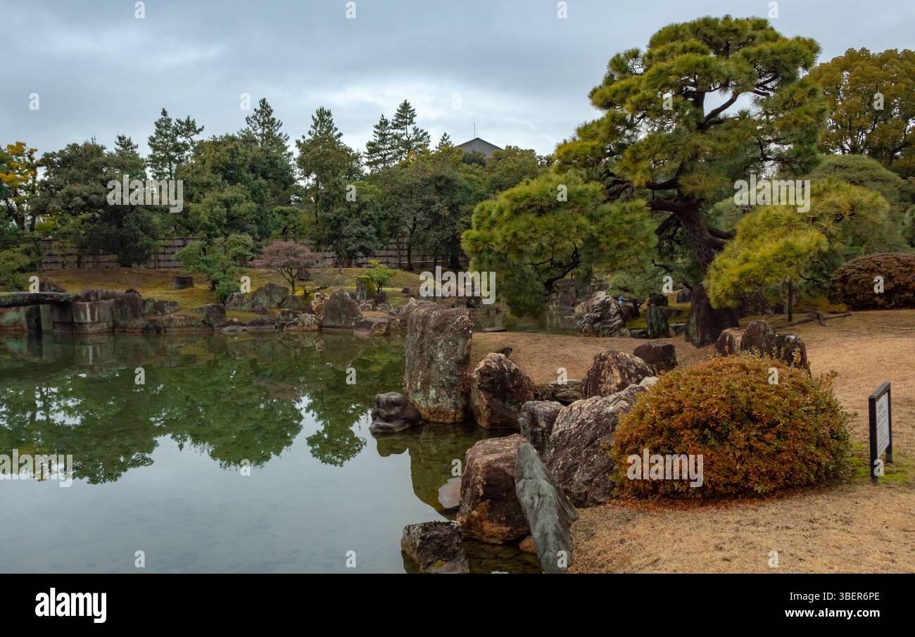 Colorful Garden nature in the Tenryu-ji Buddhist temple in Kyoto Japan ...