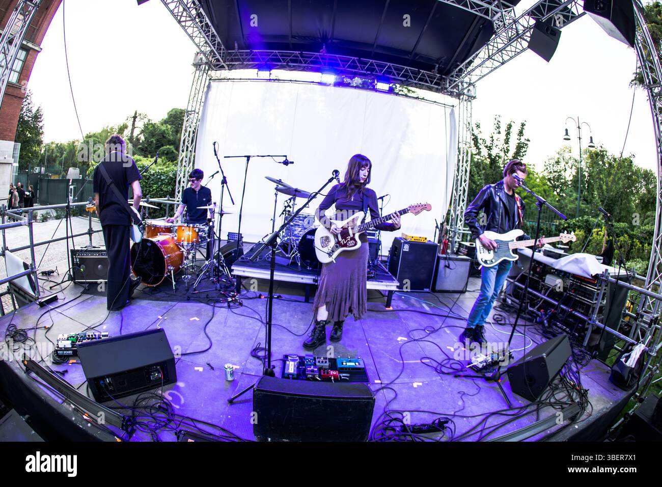 Milan Italy. 29th may 2025. The Italian band GLAZYHAZE performs live on ...