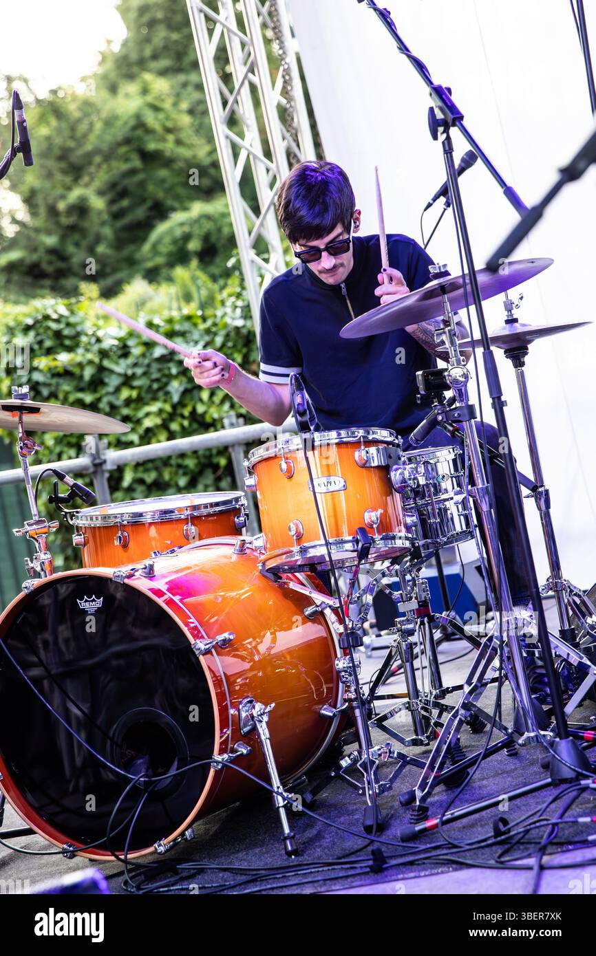 Milan Italy. 29th may 2025. The Italian band GLAZYHAZE performs live on ...