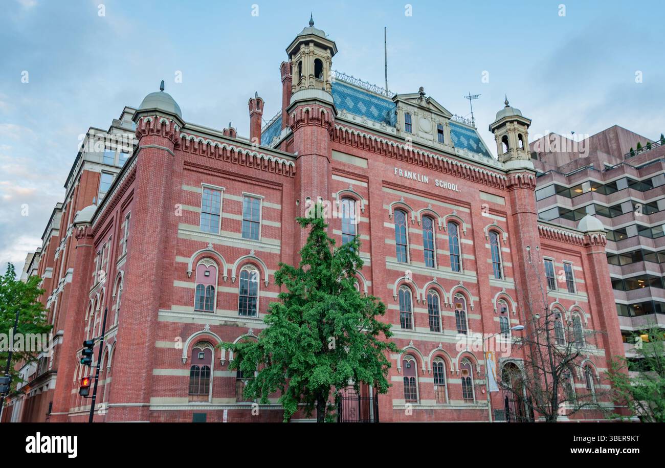 The Historic Franklin School Building in Washington DC Stock Photo - Alamy