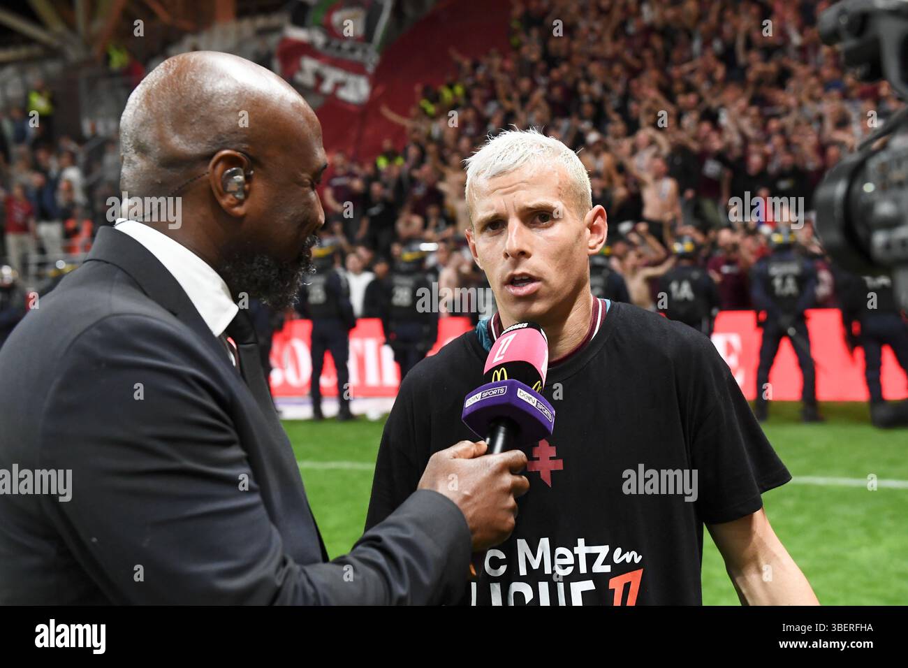 07 Gauthier HEIN (fcm) during the playoffs match between Reims and Metz ...