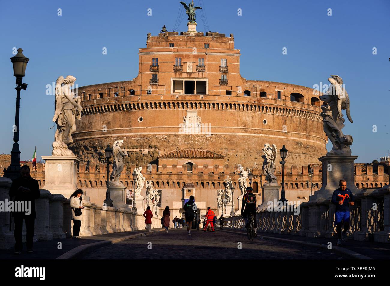 Castel Sant'Angelo, also known as the Mausoleum of Hadrian in Rome ...